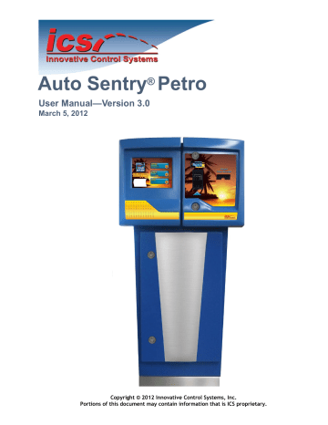 ICS Auto Sentry Petro First-Gen User Manual | Manualzz