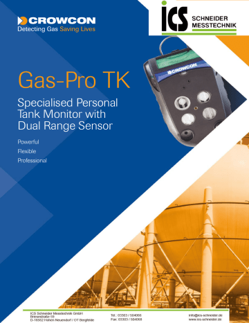 ICS Gas-Pro TK Datasheet | Manualzz