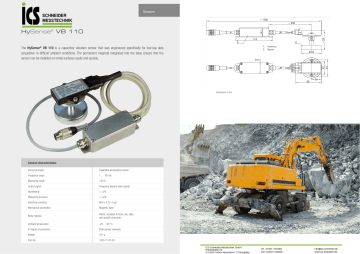 ICS HySense® VB 110 capacitive vibration sensor Datasheet | Manualzz