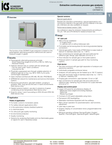 ICS Series 6 – Oxymat 6 Datasheet | Manualzz