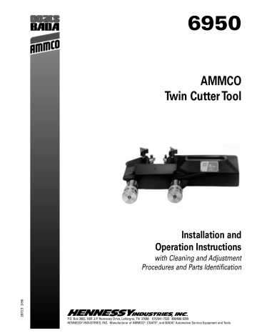 Ammco 6950 Twin Cutter Tool Instruction | Manualzz