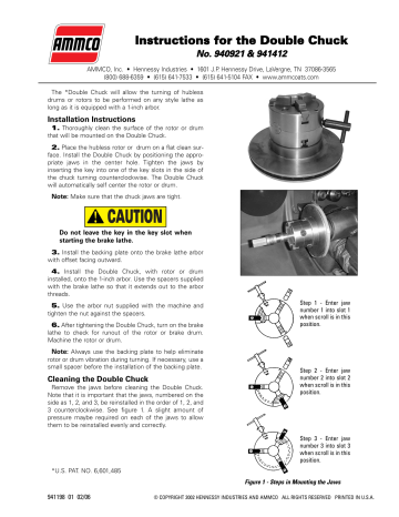 Ammco Double Chuck Instructions | Manualzz