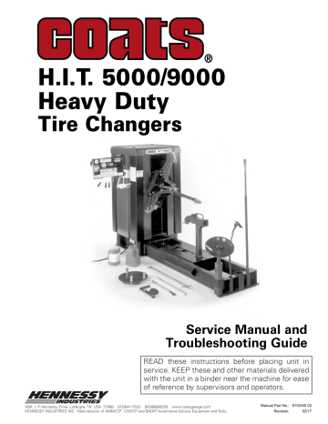 Coats HIT 5000 Service Manual | Manualzz