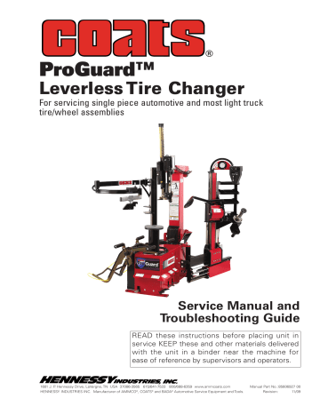Coats ProGuard Leverless Service Manual | Manualzz