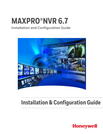 Honeywell MAXPRO® NVR PE Configuration Guide | Manualzz