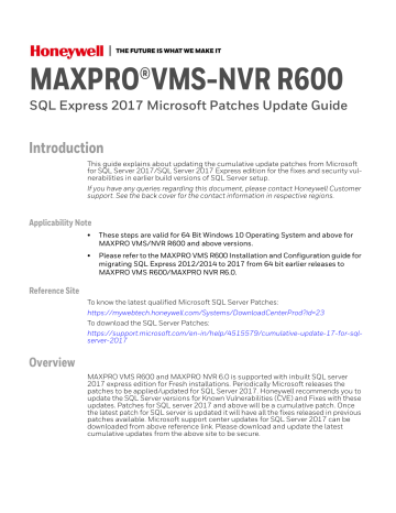 Honeywell MAXPRO VMS Software Owner's Manual | Manualzz