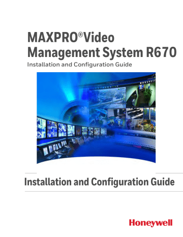 Honeywell MAXPRO VMS Software Configuration Guide | Manualzz
