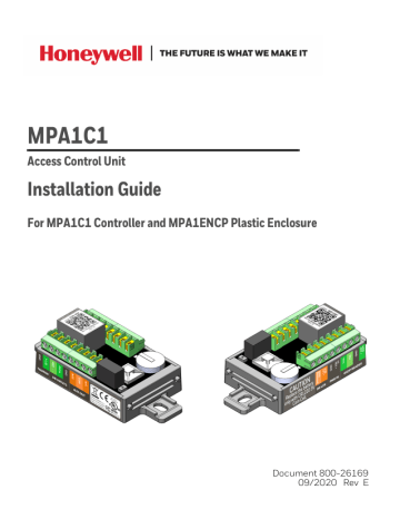 Honeywell MPA1 Installation Guide | Manualzz