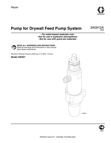 Tapetech CTPMP Bazooka Continuous Flow Pump Manual | Manualzz