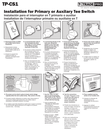 DiversiTech TradePro Condensate Switch Instructions | Manualzz
