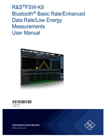 Rohde&Schwarz FSW User Manual | Manualzz