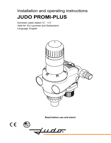 Judo PROMI-PLUS User Manual | Manualzz