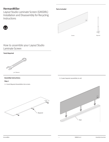Herman Miller Layout Studio Product Instructions | Manualzz