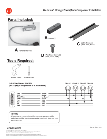 Herman Miller Meridian Storage Product Instructions | Manualzz
