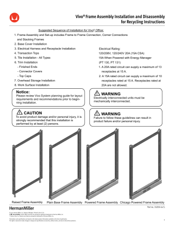Herman Miller Canvas Wall Product Instructions | Manualzz