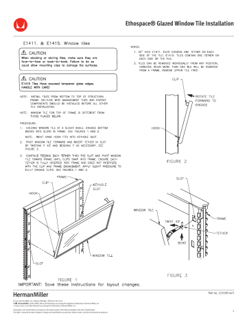 Herman Miller Ethospace System Product Instructions | Manualzz