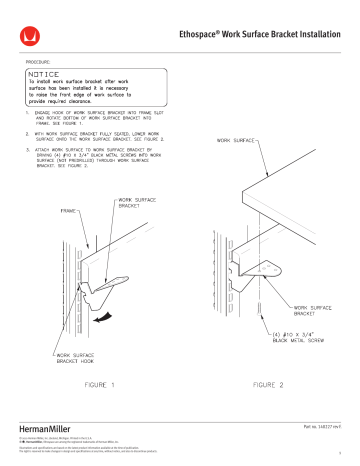 Herman Miller Ethospace System Product Instructions | Manualzz