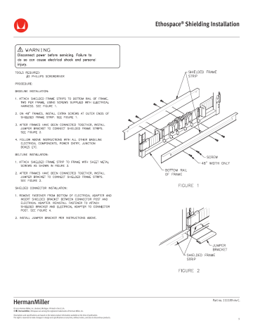 Herman Miller Ethospace System Product Instructions | Manualzz