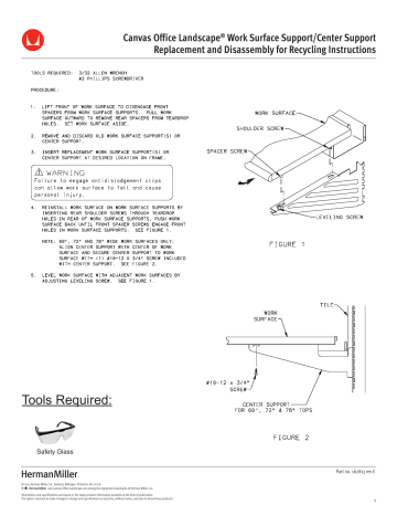 Herman Miller Ethospace System Product Instructions | Manualzz