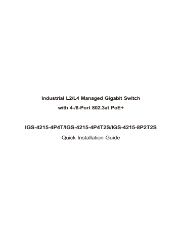 PLANET IGS-4215-4P4T2S Quick guide | Manualzz