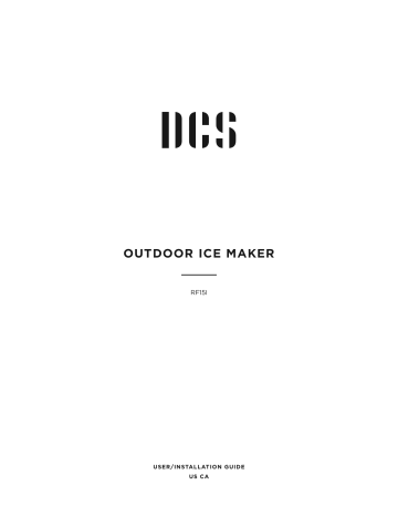 Dynamic Cooking Systems RF15IL1 Outdoor Ice Maker Installation guide ...