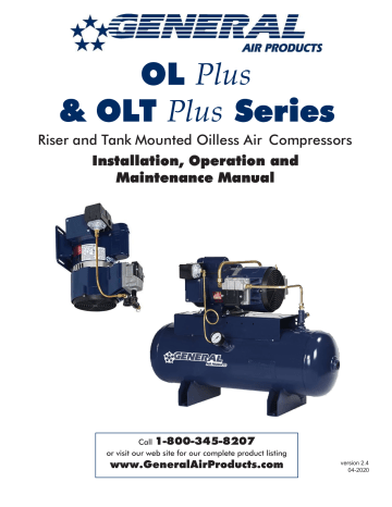 General Air Products OL99075AC-LP OL Plus Series 3/4 hp Single Phase ...