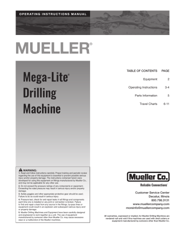 Mueller Company 537053 5 in. Shell Cutter Specification | Manualzz