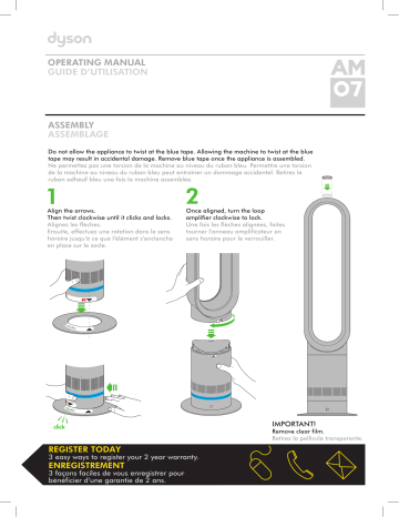 Dyson Cool Programmable Oscillating Tower Fan Owner Manual | Manualzz