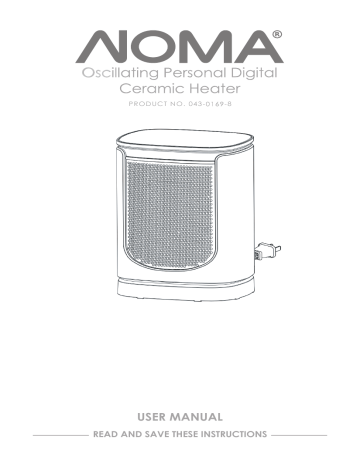 NOMA Digital Ceramic Desk Heater Owner Manual | Manualzz