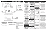 Westclox Red LED Digital FM Clock Radio Owner Manual | Manualzz