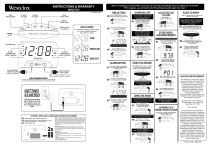 Westclox Red LED Digital FM Clock Radio Owner Manual | Manualzz
