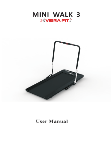 Vibra Fit VibraFit Mini Walk 3.0 Folding Treadmill Owner Manual | Manualzz