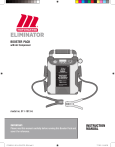 MotoMaster Eliminator Booster Pack/Jump Starter Owner Manual | Manualzz