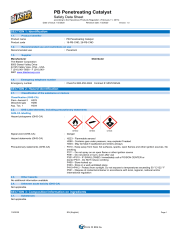 Blaster PB Powerful Rust Penetrating Catalyst Owner Manual | Manualzz