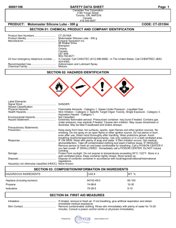 MotoMaster Silicone Lubricant Owner Manual | Manualzz