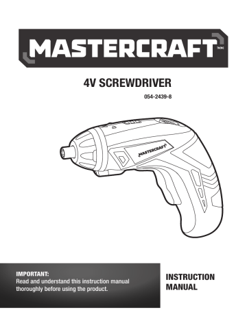 Mastercraft 4V Lithium-Ion Cordless USB Charging Non-Pivoting ...