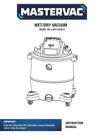 Mastercraft Mastervac Mastervac VOC1610PF 5.0 Peak HP Wet/Dry Shop ...