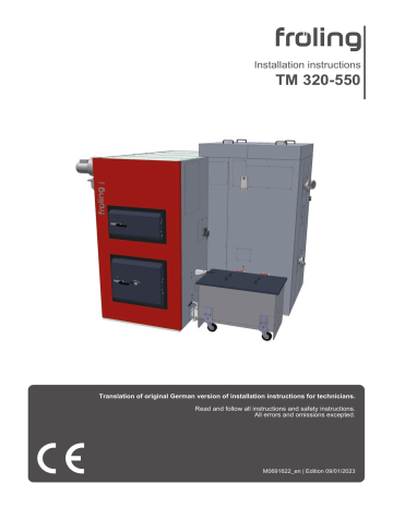 Froling Turbomat TM 320-550 Installation Instructions | Manualzz