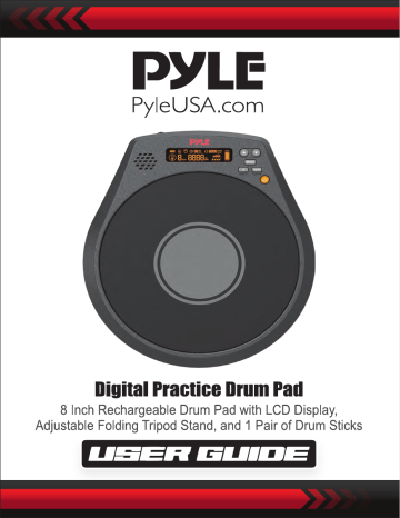 Pyle Pro PDIGPRDP22 DIGITAL PRACTICE DRUM PAD Instruction manual | Manualzz