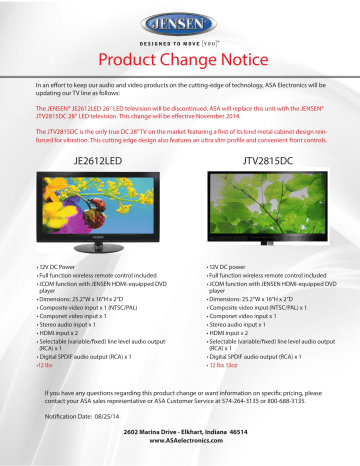 ASA Electronics AWM975 Notice | Manualzz