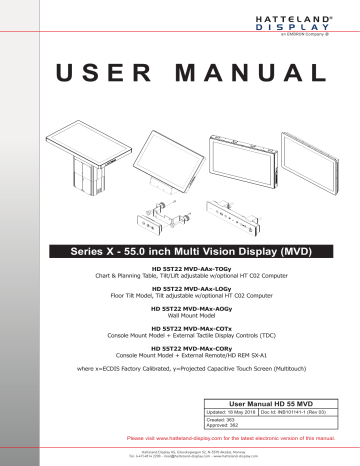 Hatteland Technology HD 55T22 MVD-MAx-CORx User Manual | Manualzz