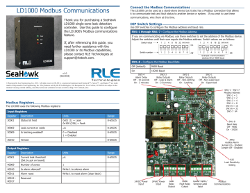 RLE Technologies LD1000 Guide | Manualzz