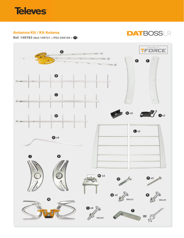 Televes DAT BOSS LR antenna UHF Data Sheet | Manualzz