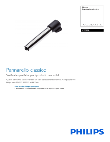 Philips CP0988/01 Pannarello classico Scheda tecnica del prodotto ...