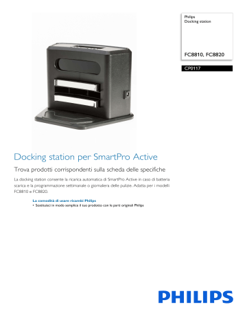 Philips CP0117/01 Docking station Scheda tecnica del prodotto | Manualzz