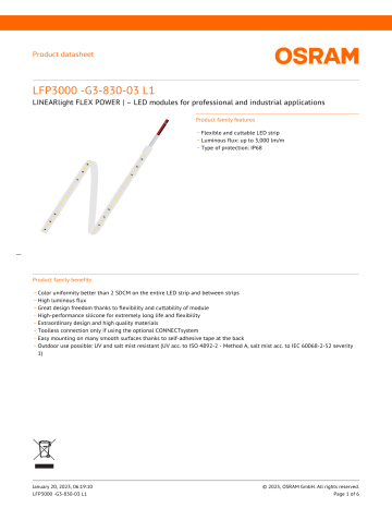 Osram LFP3000-G3-830-03 L1 Data Sheet | Manualzz