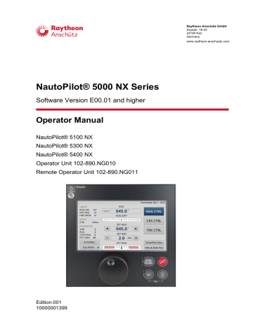 Raytheon PilotStar NX NautoPilot 5000 NX, Autopilot Operator Unit AS ...