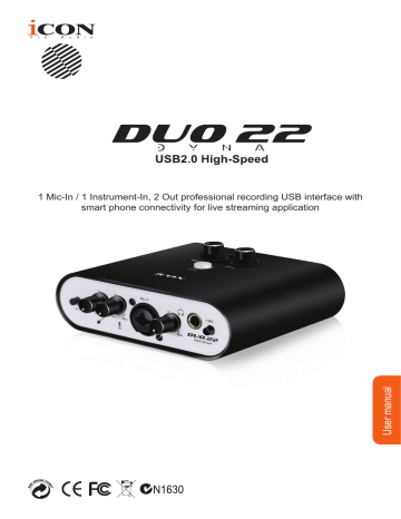 ICON Duo22 Dyna Interface User Manual | Manualzz