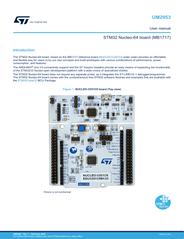 STMicroelectronics NUCLEO-C031C6 User Manual | Manualzz