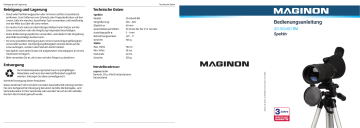 Maginon Spotting Scope 20-60x60 Bedienungsanleitung | Manualzz